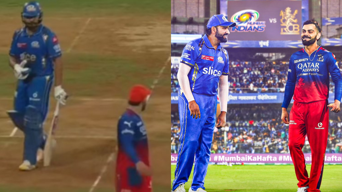 IPL 2024: Virat Kohli Teases Rohit Sharma In Rare Instance During MI vs RCB Match | Video Goes Viral